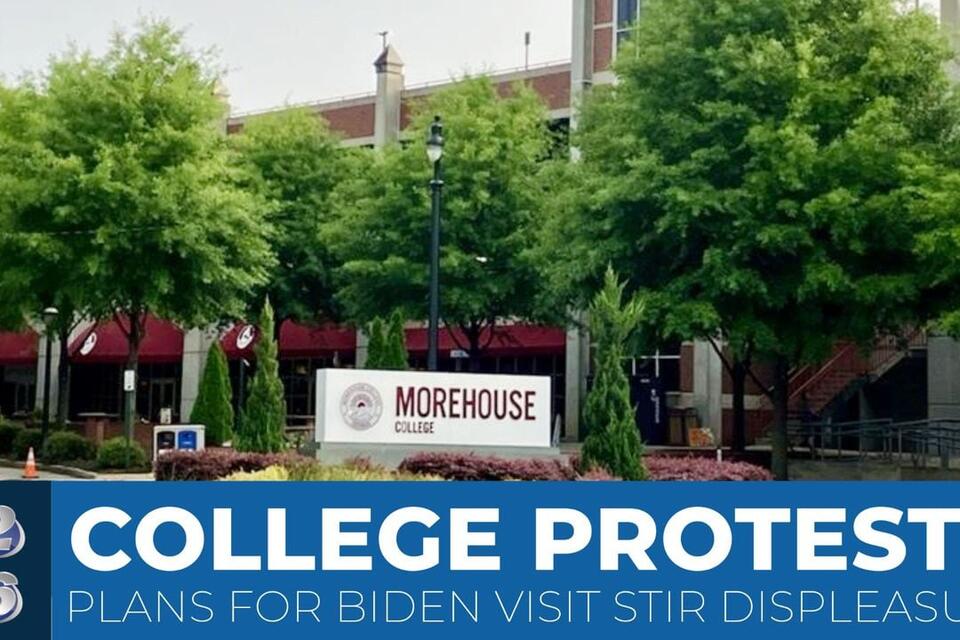 Morehouse students protest Biden commencement speech - NewsBreak