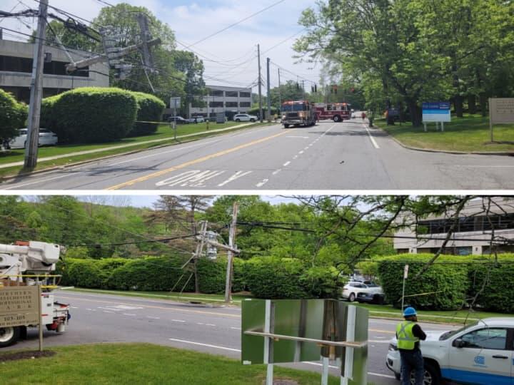 Fallen Telephone Pole, Low Wires Close Route 172 In Mount Kisco - NewsBreak
