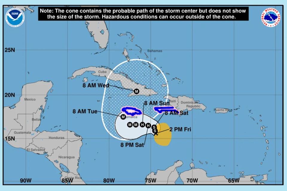 Tropical Storm Melissa forecast to become a major hurricane and bring ...
