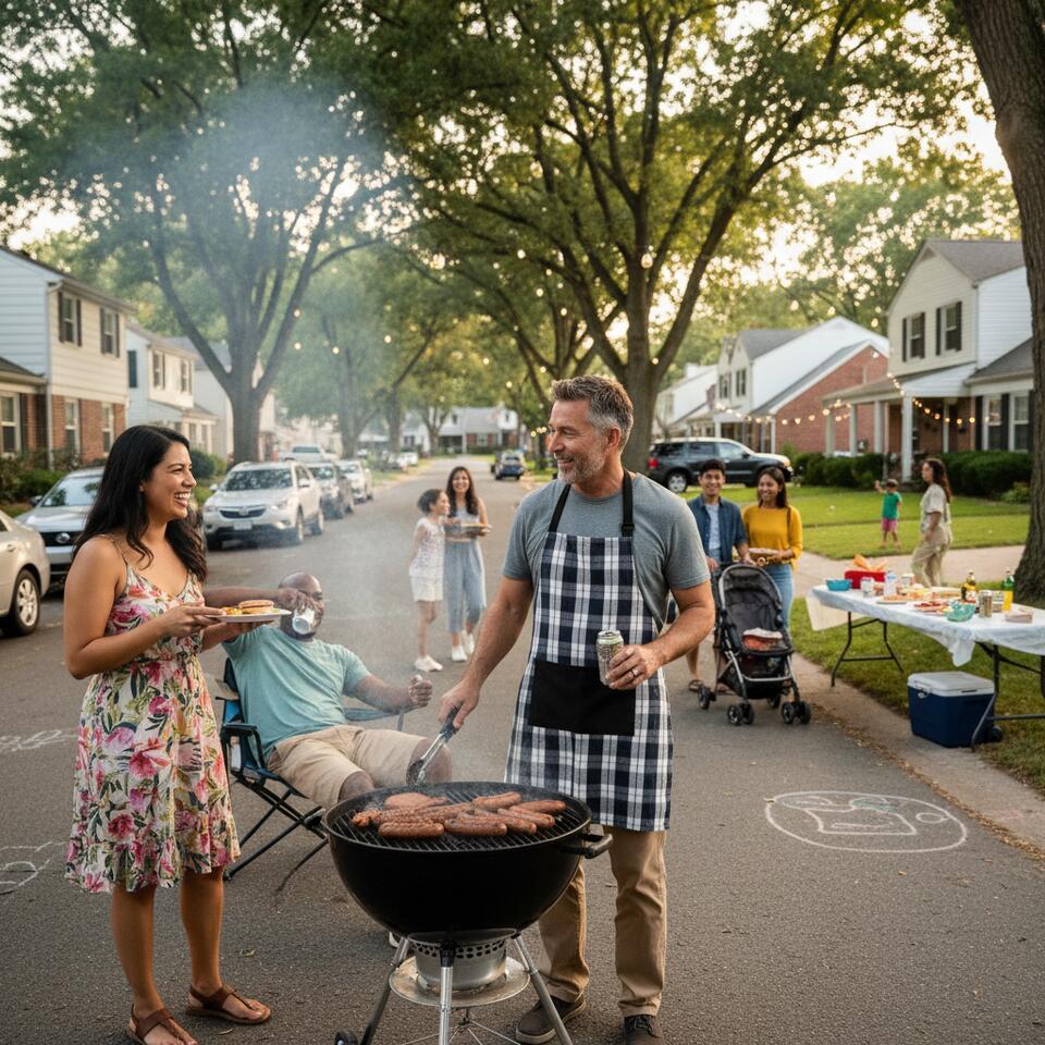 Our block party turned into the best evening I've had all summer ...