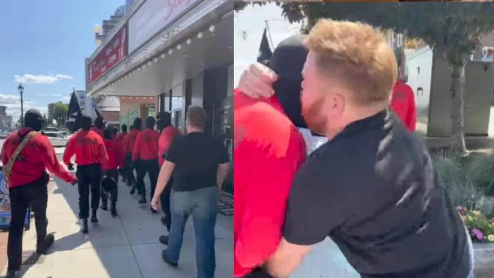 Masked New Hampshire Nazis Chased Out After Marching With SS-Style ...