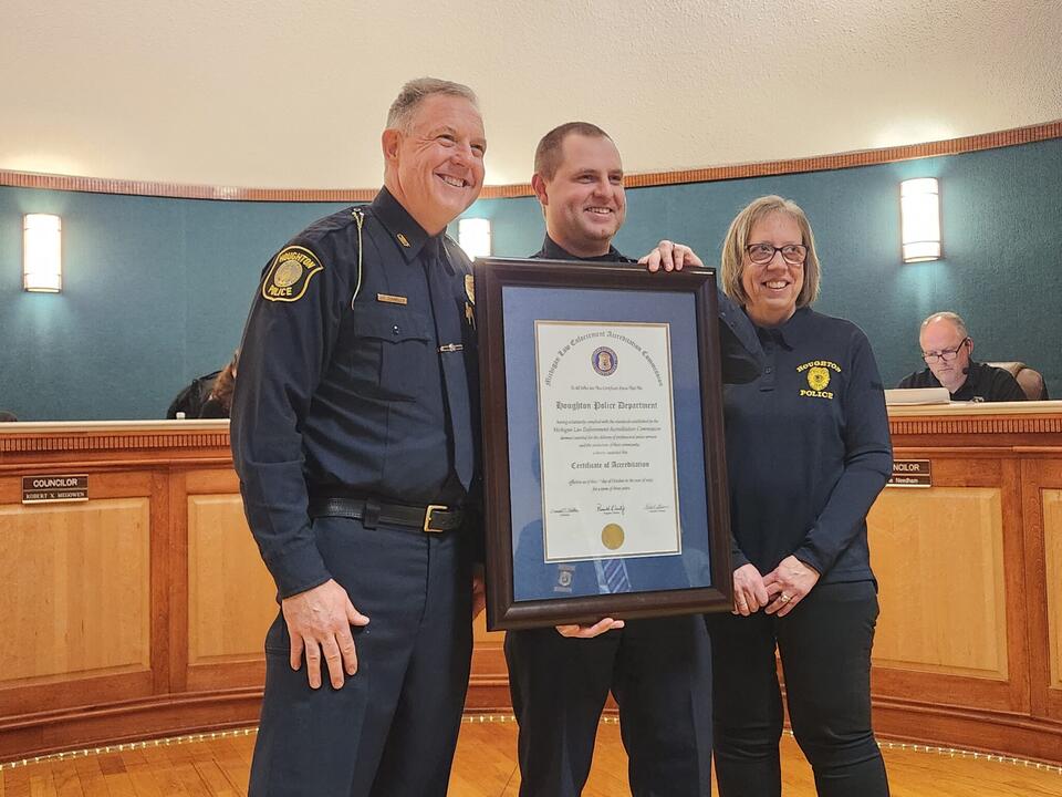Houghton Police Department Joins Ranks of Accredited Law Enforcement ...