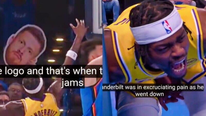Slow-Mo Replay Reveals Jarred Vanderbilt Completely Broke His Finger ...