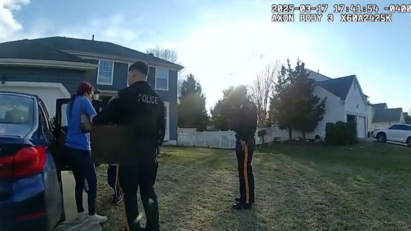 Body cam footage shows NJ Mayor Gina LaPlaca stumbling after allegedly drunk driving with ...