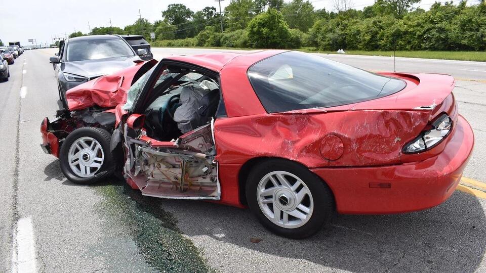 Elderly man ejected from classic Camaro after 3-car crash in Butler ...