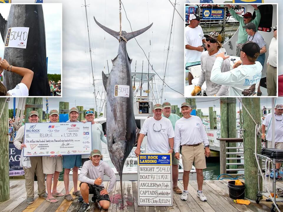 North Carolina fishing team wins $1.7M after catching 504-pound blue marlin