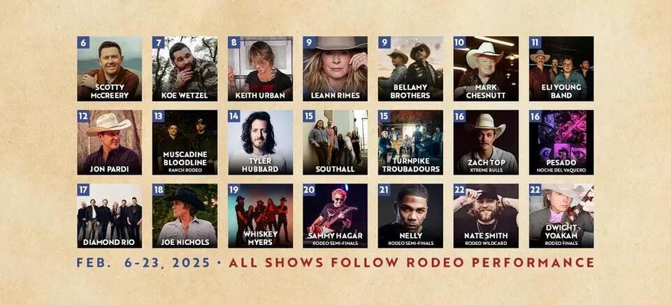 2025 San Antonio Rodeo Entertainment Lineup - NewsBreak