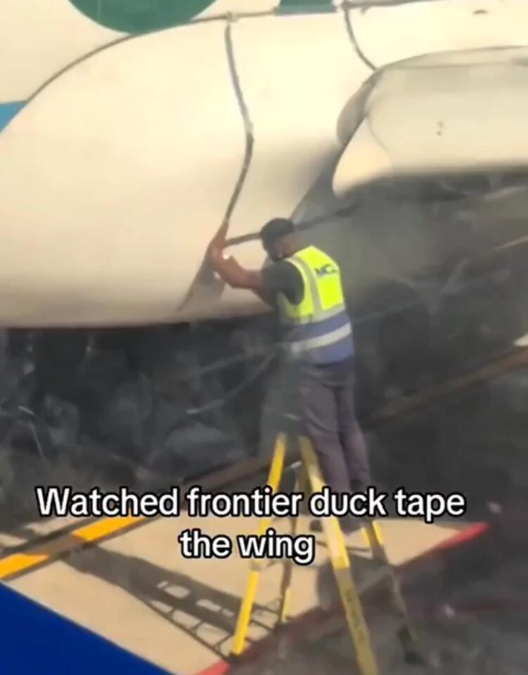 Duct Tape In Plane Wing Explained #viral #meme #wtf #shorts #fypシ ...