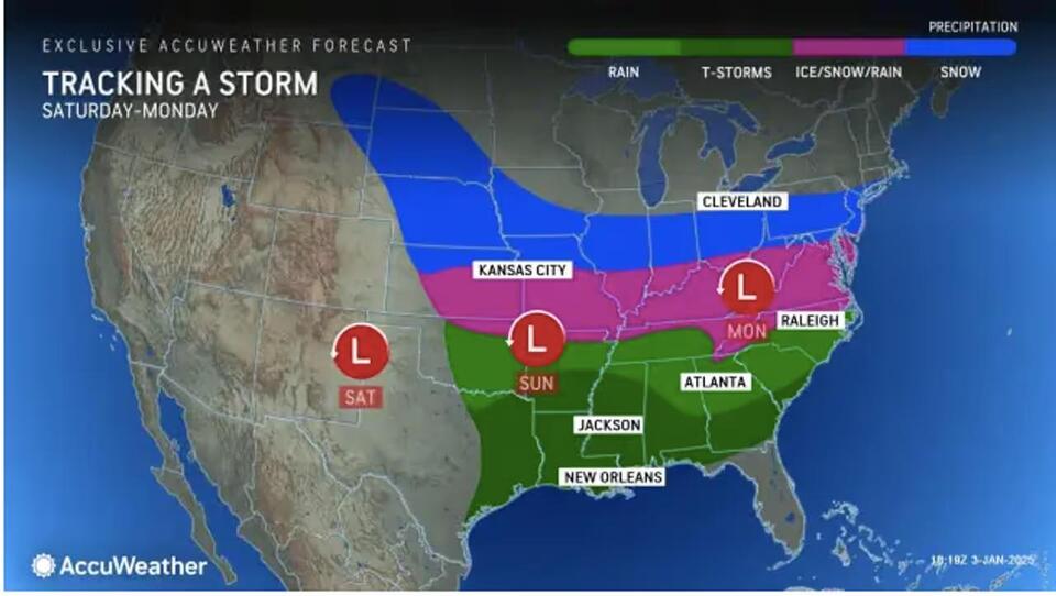 Major Storm Headed To East Coast: Here's Wintry Mix, Accumulating Snow ...