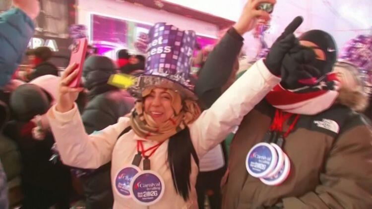 Crowds welcome 2026 at Times Square in New York - NewsBreak