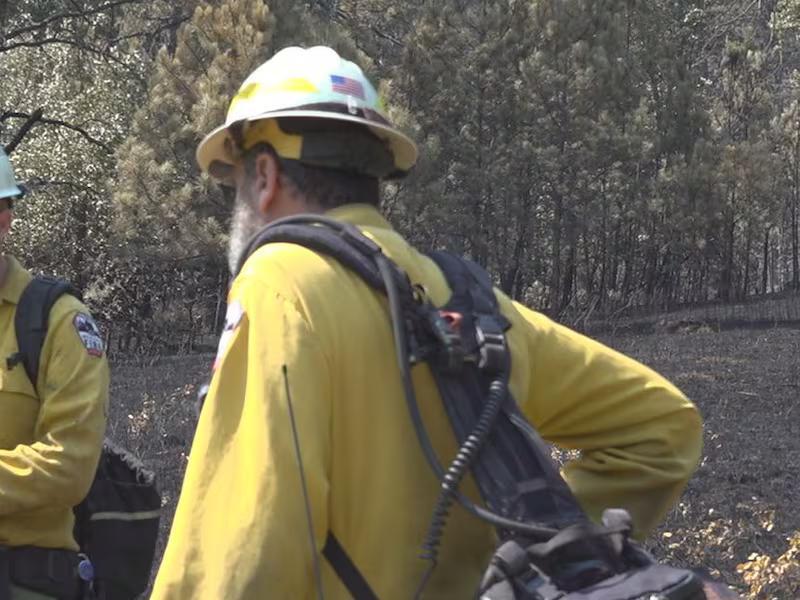 Fire crews receiving assistance from independent contractor at First ...