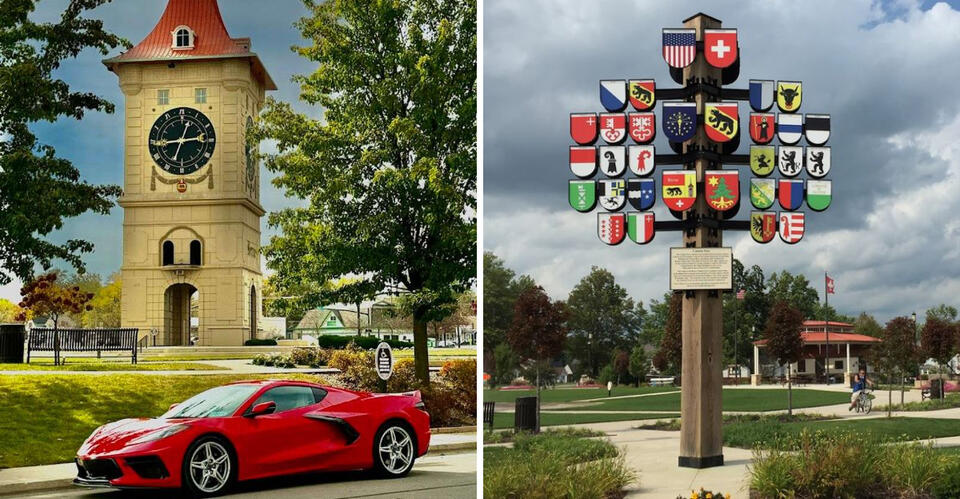 This Indiana Old-World Landmark Features a Clock Tower with a Daily ...