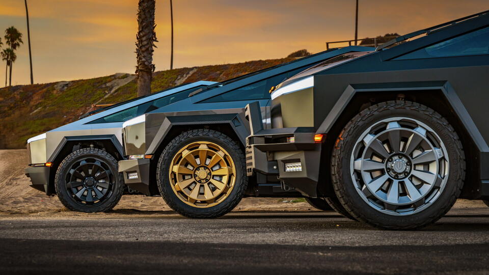 The Only Space These Cybertruck 24-Inch Wheels Need Is In Your Bank ...