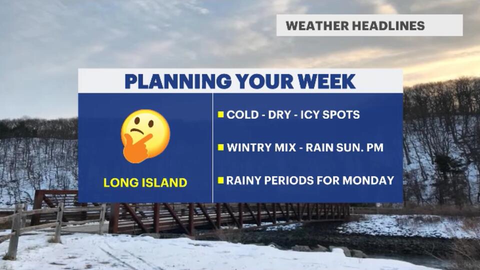 Wintry mix, rain return to Long Island on Sunday night - NewsBreak
