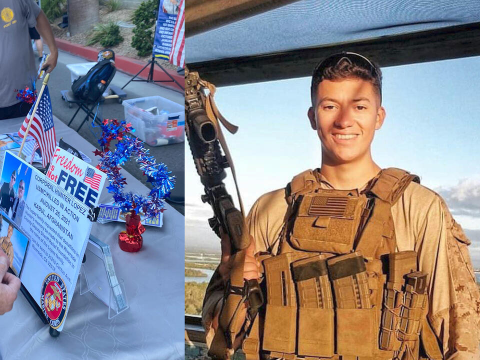 Veterans hold fundraiser for Cpl. Hunter Lopez at VillageFest