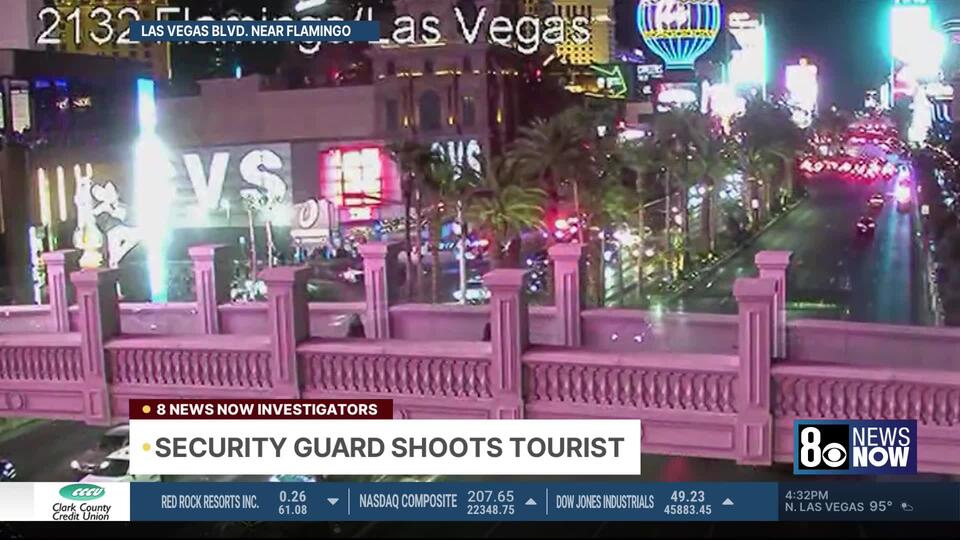 Security guard shoots tourist on Las Vegas Strip - NewsBreak