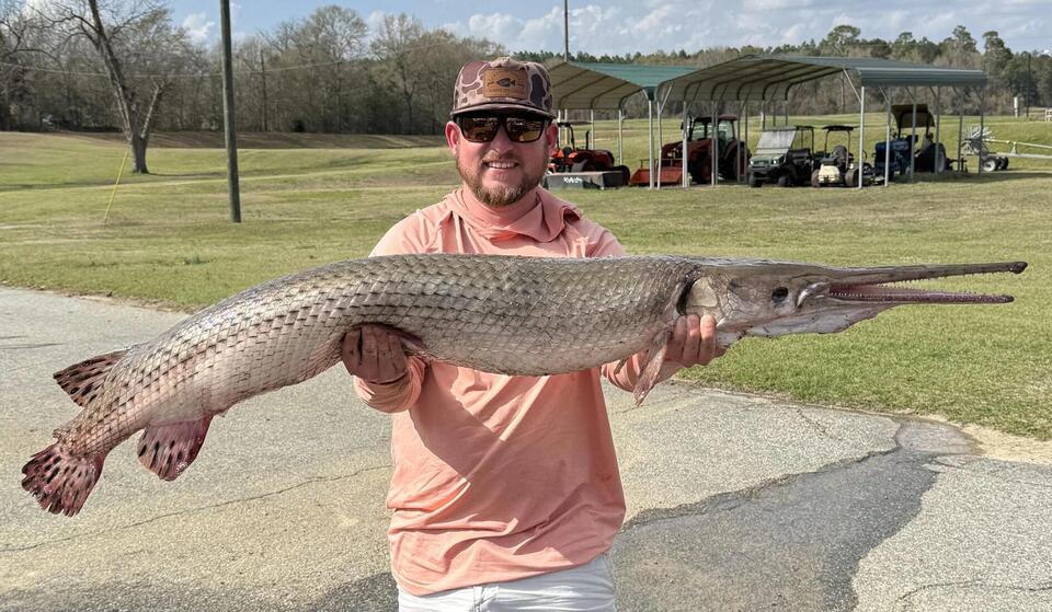 New state record longnose gar caught on Lake Blackshear - NewsBreak