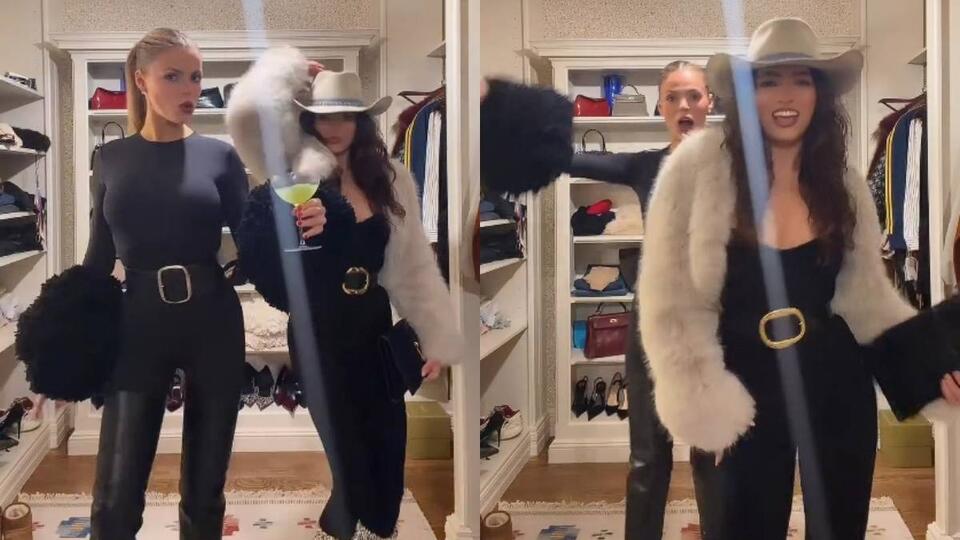 Brooks Nader & Sister Flaunt Their Dance Moves in Matching Catsuits ...