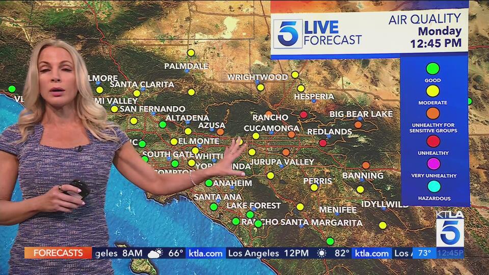 Poor air quality expected in multiple areas of Southern California ...