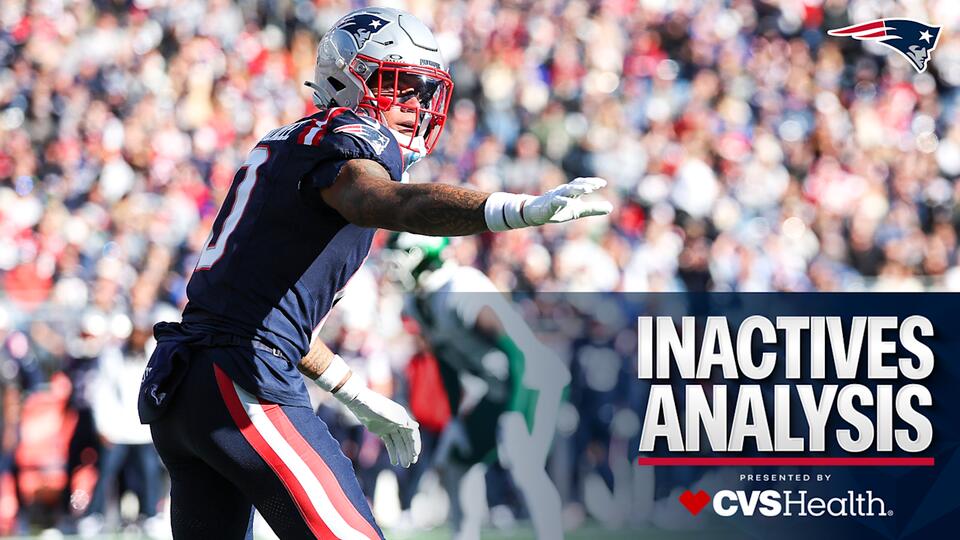 Inactives Analysis: Patriots CB Christian Gonzalez Set to Make Season ...