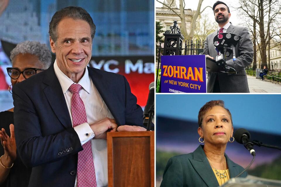 Andrew Cuomo holds massive lead in NYC mayor primary, but Zohran Mamdani has edge with Dems ...