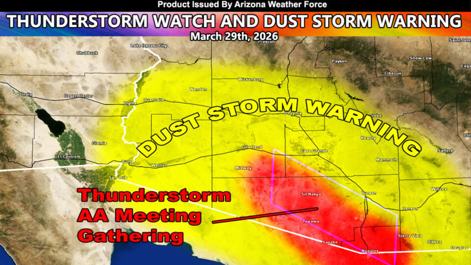Thunderstorm Watch and Metro Dust Storm Warnings Issued for March 29 ...