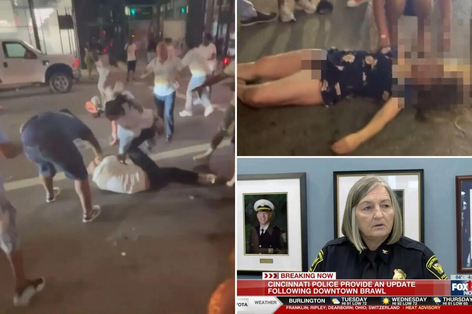 5 charged in horrifying viral Cincinnati brawl that left woman knocked ...