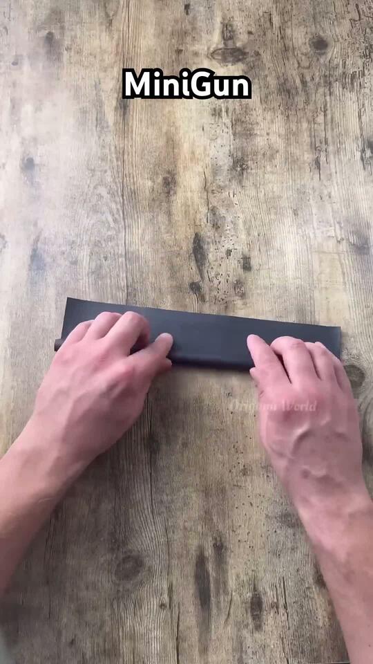 DIY MINI GUN PAPERCRAFT FROM ORIGAMI WORLD CHANNEL HOW TO MAKE MINI GUN ...