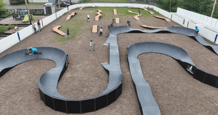 Installation of new bike skills park in Grand Marais is complete ...