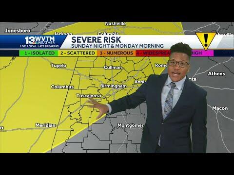 Severe storms return this weekend: Alabama's forecast includes a freeze ...