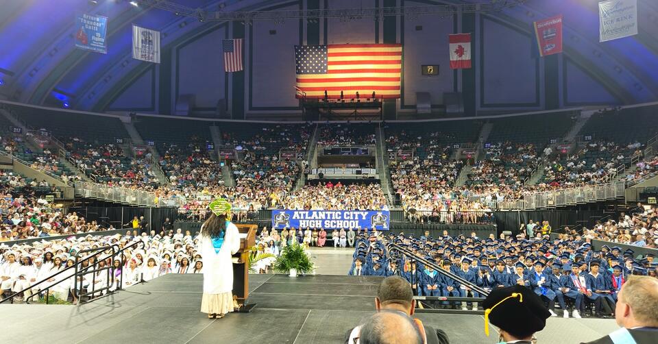 Atlantic City High School Class of 2025 Graduates at Boardwalk Hall ...
