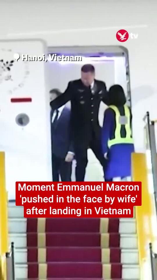 Emmanuel Macron's office has been forced to play down a video in which ...