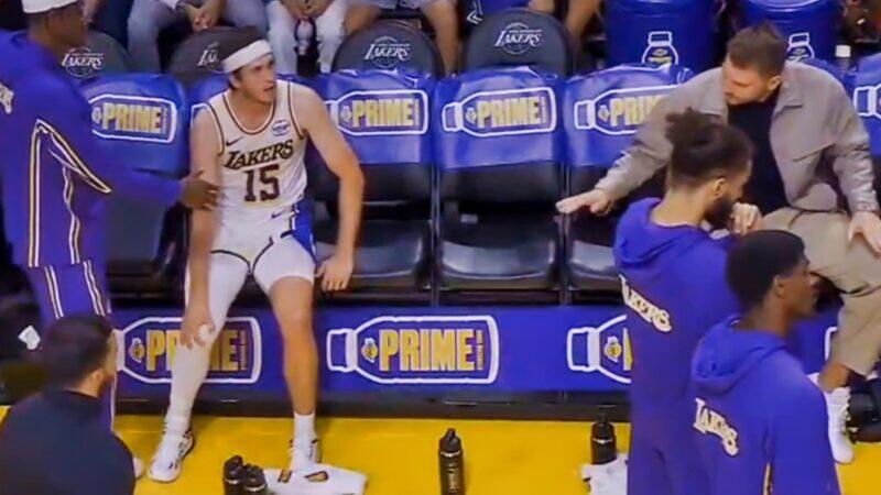 Cameras Caught Luka Doncic Gesturing Austin Reaves “He’s Done” For ...