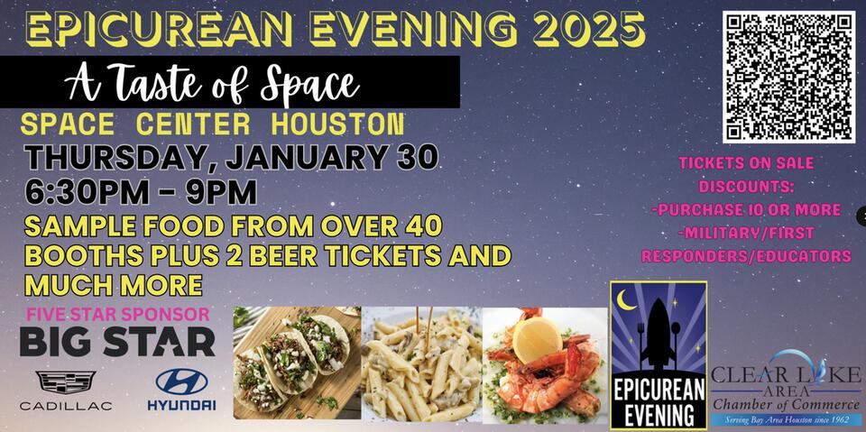 Don’t Miss! January 30 Epicurean Evening “A Taste of Space” - NewsBreak