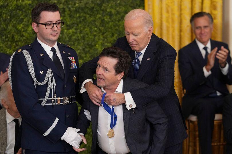Michael J Fox all smiles as he's awarded with prestigious honor by ...