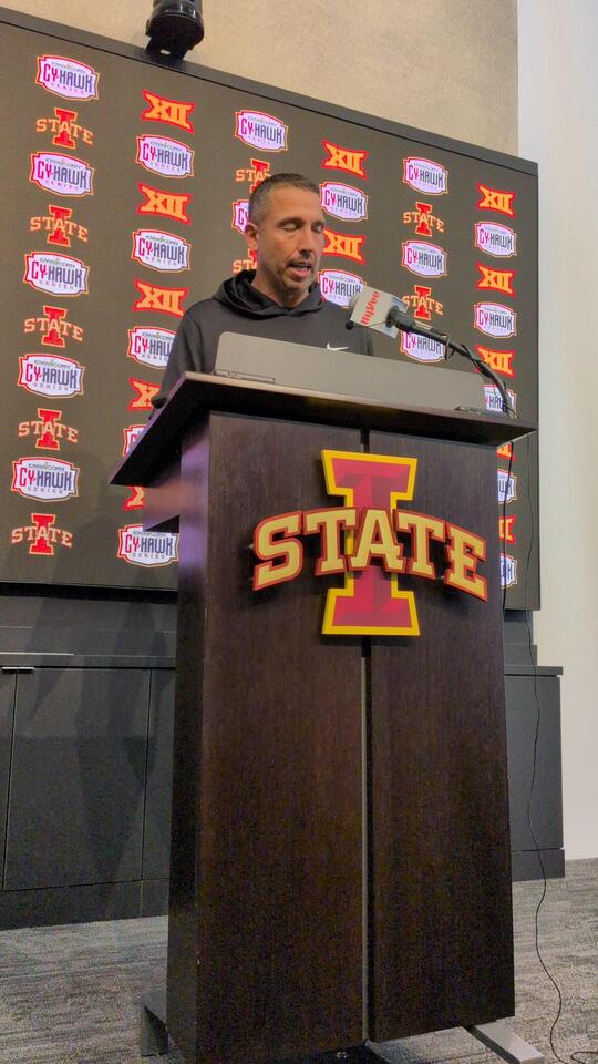 Iowa State football coach Matt Campbell on Cy-Hawk rivalry, Taylor ...