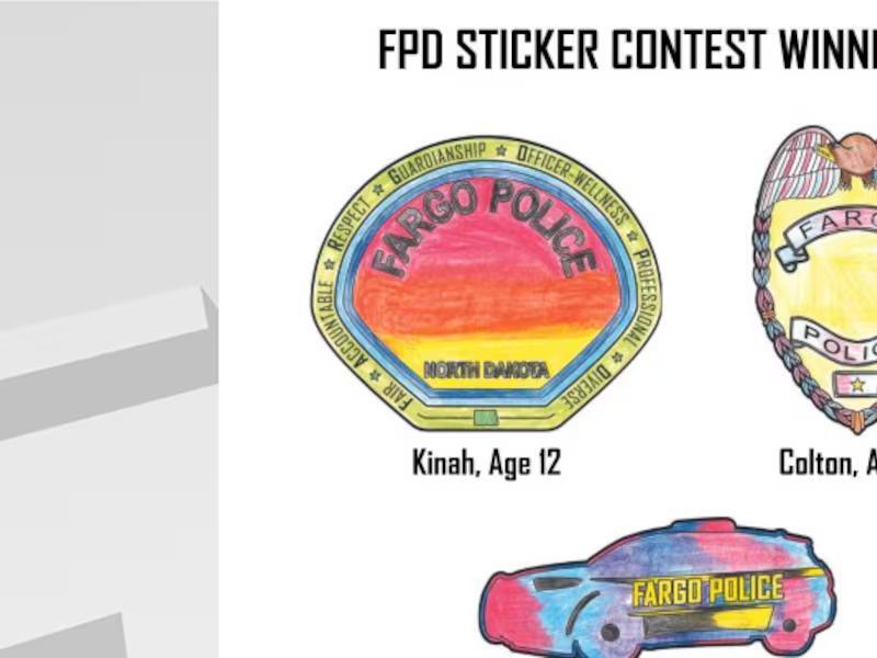 Fargo PD reveal winners of youth sticker contest