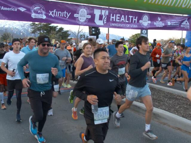 Hundreds hit the pavement for Salt Lake City Marathon