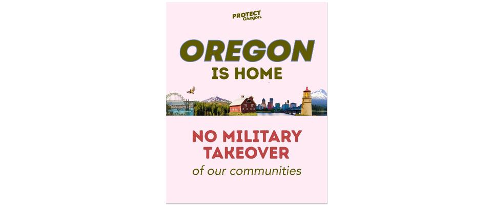 COIN: Oregon Is Home: No Military Takeover of Our Communities Rally ...