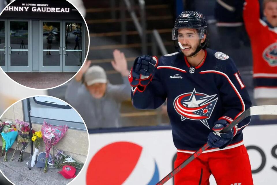 Johnny Gaudreau memorial grows outside Blue Jackets’ arena after tragic ...
