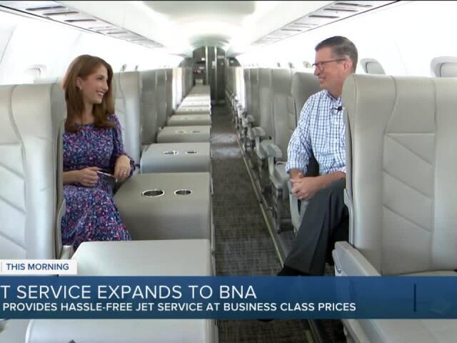A first look inside BNA's newest hop-on jet service - NewsBreak