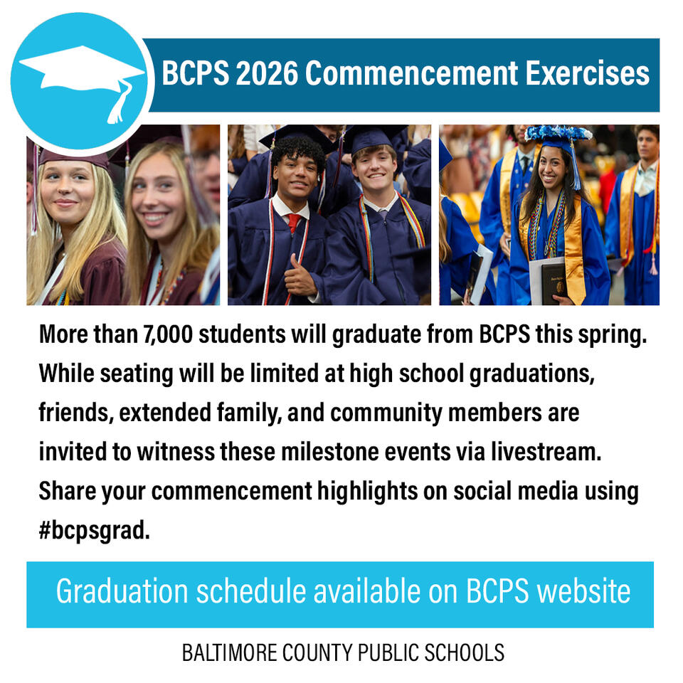 BCPS 2026 graduations start May 19 - NewsBreak