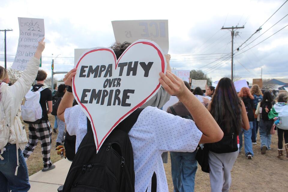 Hays CISD students join others nationwide in ICE protests - NewsBreak