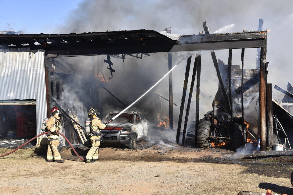 Firefighters extinguish structure fire off Scotts Creek Road - NewsBreak