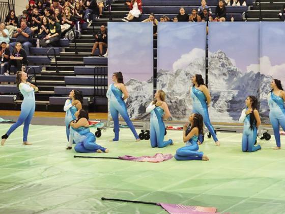 Mount PleasantHigh School Winter Guards compete in Leander
