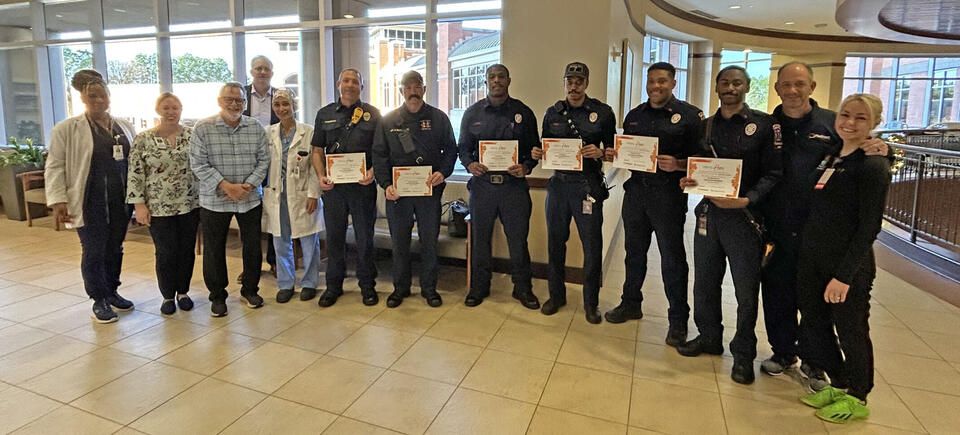 Piedmont Henry recognizes first responders who saved man's life - NewsBreak