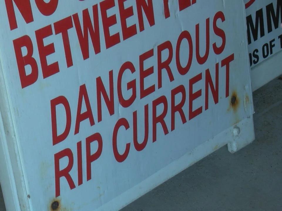 High rip current risk along all beaches Friday