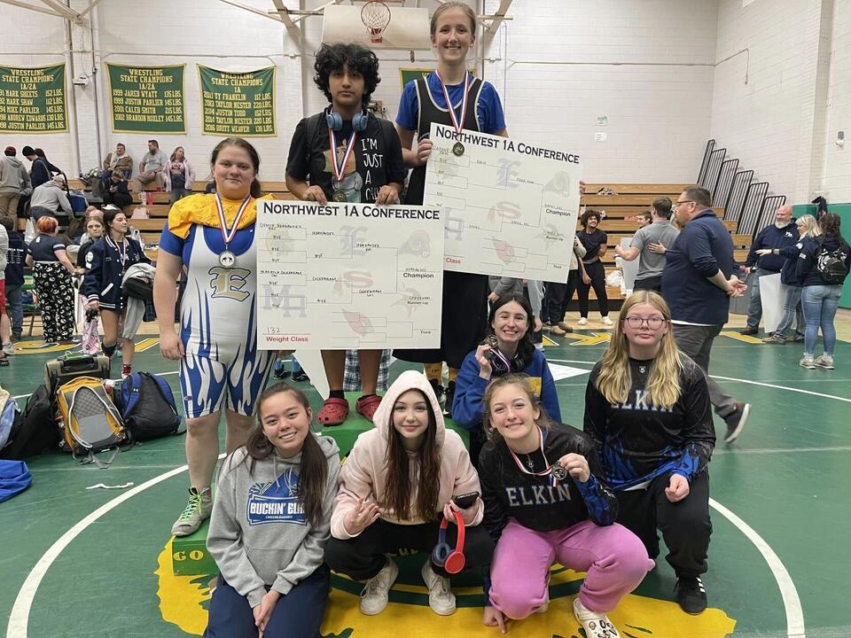 Elkin Girls’ Wrestling Team competes in conference tournament ...