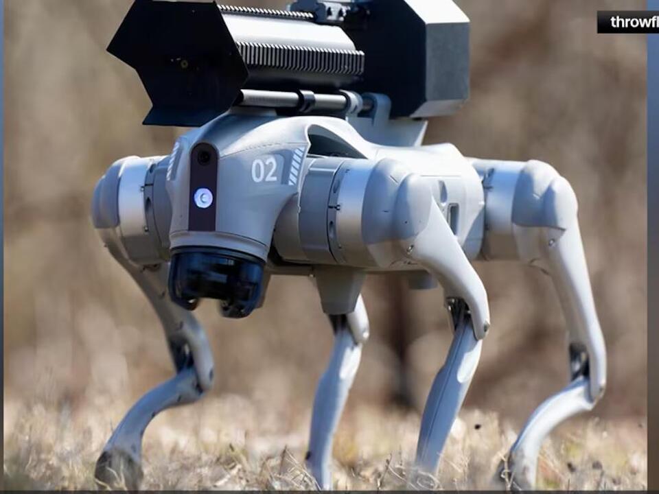 Ohio company selling first-ever flamethrower-wielding robot dog