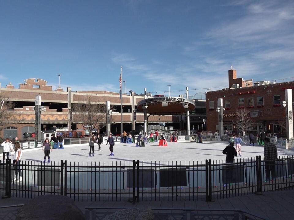 Despite warm temps, ice remains solid and open at Main Street Square